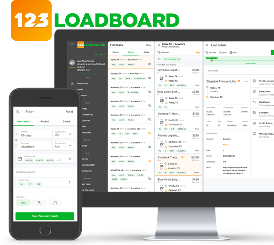 Application – 123Loadboard - OperFi