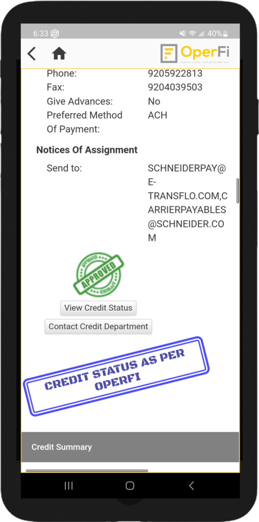 Trucking Factoring - OperFi